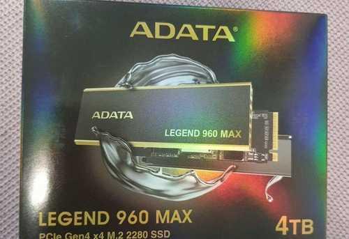 SSD 4TB Adata Legend 960 MAX, гарантия