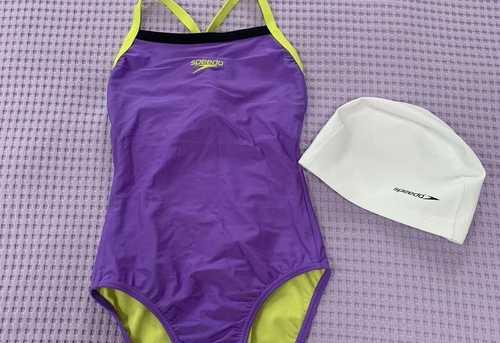 Купальник и шапочка для плавания speedo