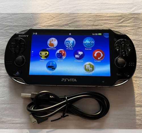 Sony PS vita fat прошитая 64гб