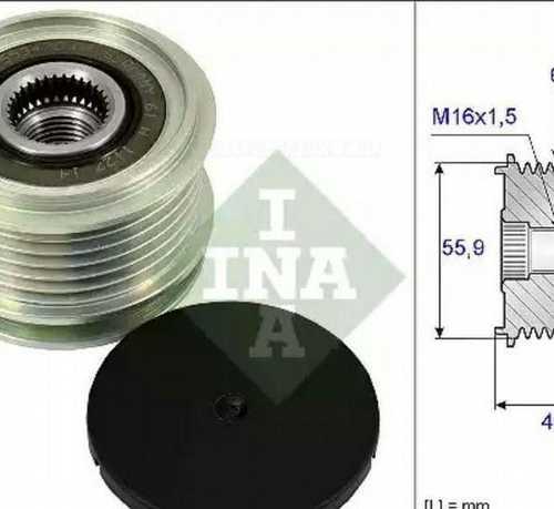 INA 535 0012 10 Ременной шкив генератора