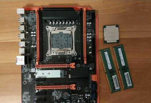 Комплект X99 Turbo+E5 2630v3+DDR4 8гб (2шт) 16гб