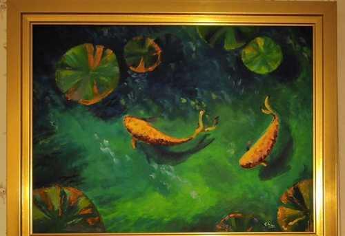 Картина "Золотые Рыбки"