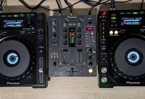 DJ Комплект Pioneer CDJ-850 2шт, DJM-400