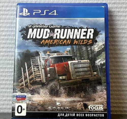 Диск на ps4 Mud Runner
