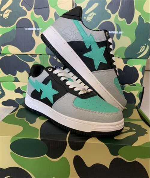 Кроссовки Bape Sta green