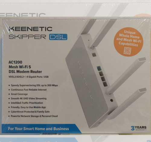 Новый Wi-Fi роутер Keenetic Skipper DSL (KN-2112)