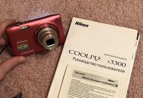 Цифровая фотокамера coolpix s 3300