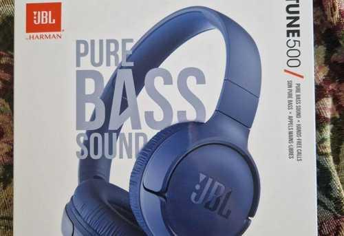 Проводные накладные наушники JBL tune500 синие