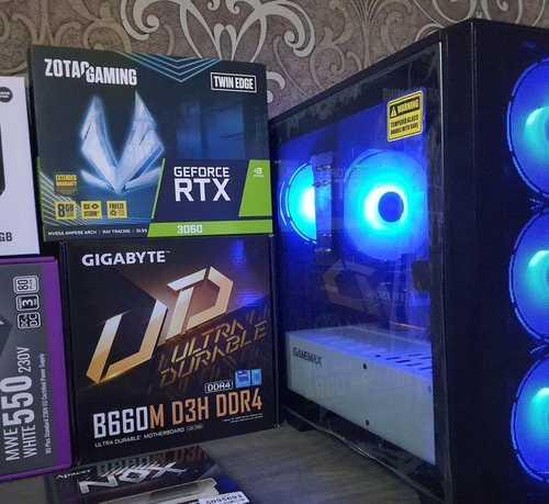 Новый Game Max PC Aero RTX3060+Core i5 12400F/B660