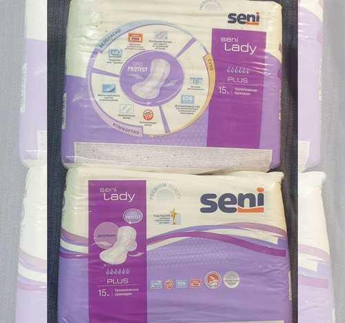 Урологические прокладки seni lady plus 6 капель