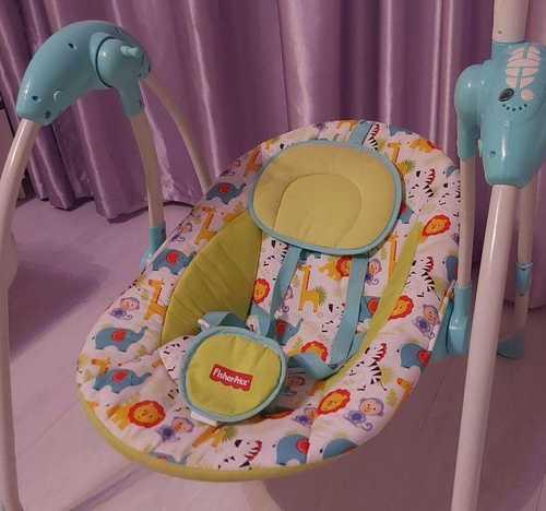 Детские электронные качели fisher price olsson