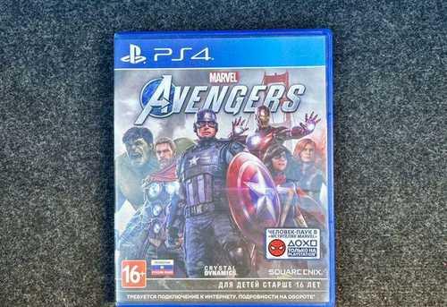 Марвел Avengers диск ps4