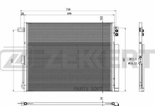 Радиатор кондиционера Jeep Grand Cherokee IV 10