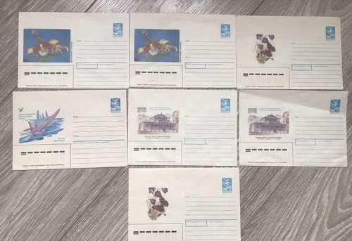 Конверты 1987-1989 г СССР