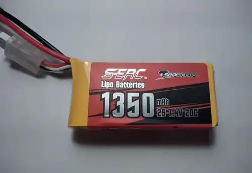 Аккумулятор lipo 2s 7,4v 1350mah sunpadow