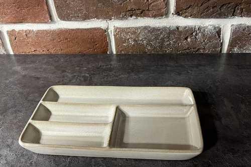 H&M Home тарелка поднос каменная керамика