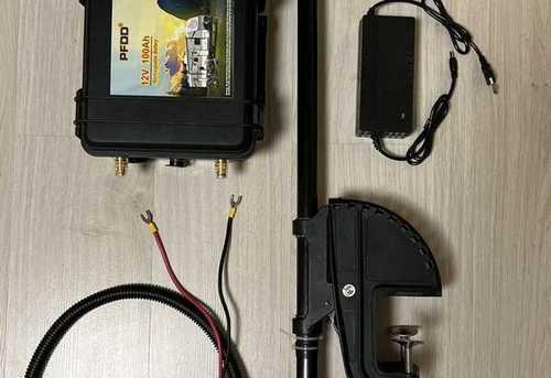 Лодочный электромотор HDX 32L+аккумулятор lifepo4