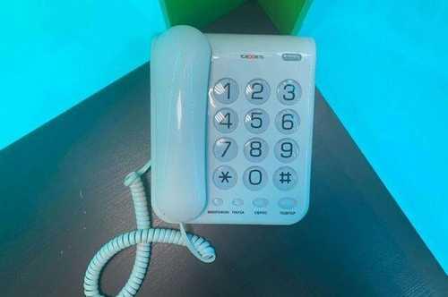 Стационарный телефон Texet TX-262. Большие кнопки