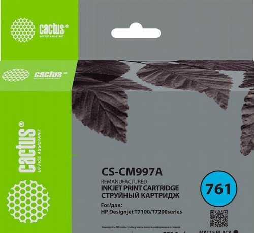 Картридж струйный Cactus CS-CM997A №761 черный мат