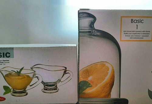 Лимонница стекло и 2 соусницы