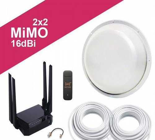 4G Модем + WiFi Роутер + MiMO Антенна 16X