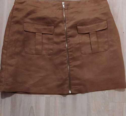 Юбка замшевая 50 (XL)