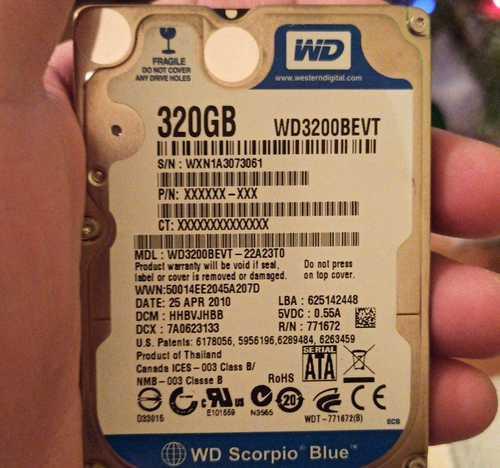 Жесткий диск wd 320 gb 2.5