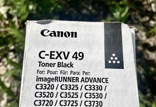 Картридж Canon c-exv 49. Новый