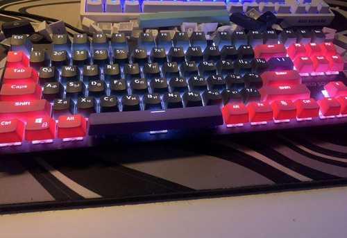 Keyrox tkl с моддингом шумка, смазка