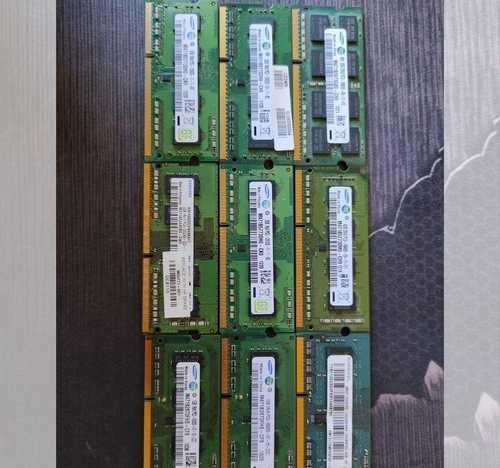 Оперативная память ноут sodimm ddr3 1gb\2gb