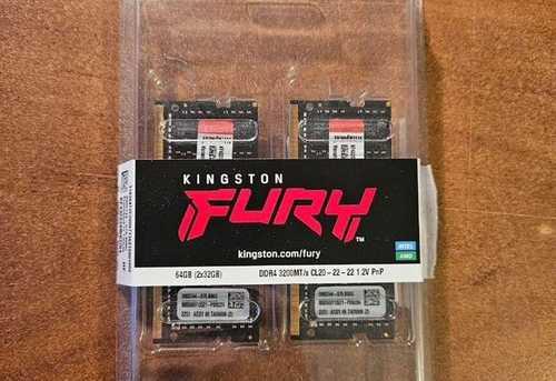 Оперативная память Kingston KF432S20IBK2/6464 гб
