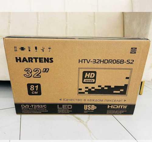 Телевизор Hartens HTV-32HDR06B-S2 новый