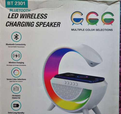 Лампа LED Wireless Charging Speaker BT-2301