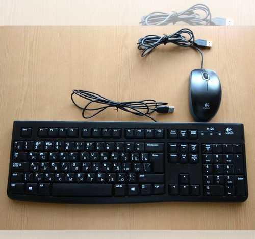 Клавиатура+мышь проводная Logitech MK120