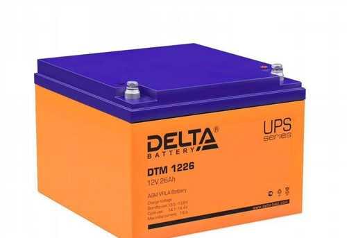 Аккумулятор 12 В, 26 А*ч (Delta DTM1226)