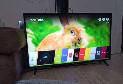 Свежий телевизор LG 43 дюйма 110 см SMART TV Wi-Fi