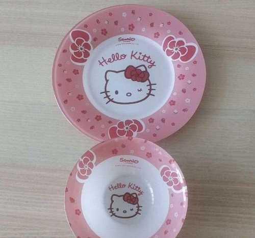 Набор детской посуды Hello Kitty