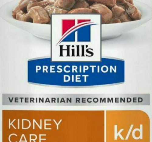Паучи Hill's Kidney care k/d с лососем, 11 штук