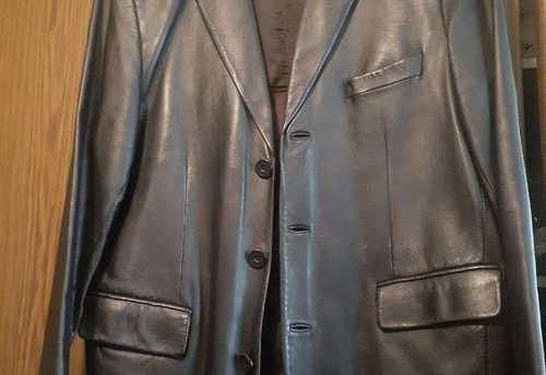 Кожаный пиджак мужской 54 размер