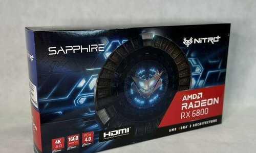 Видеокарта sapphire RX 6800 nitro+ 16GB, рст