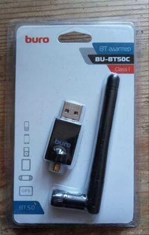 Адаптер USB Buro BU-BT50C Bluetooth 5.0+EDR100м