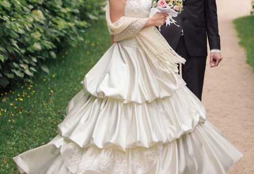 Свадебное платье 42-46-48 (айвори)