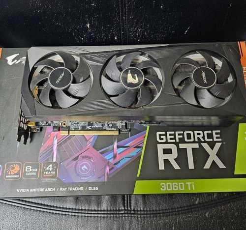 Видеокарта Aorus GeForse Rtx 3060ti Elite