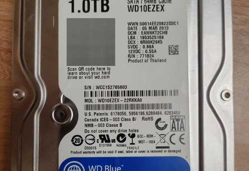 Жесткий диск 1 тб WD Caviar Blue WD10ezex, HDD