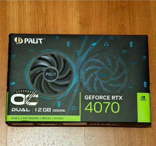 Видеокарта Palit RTX 4070 Dual OC 12 гб