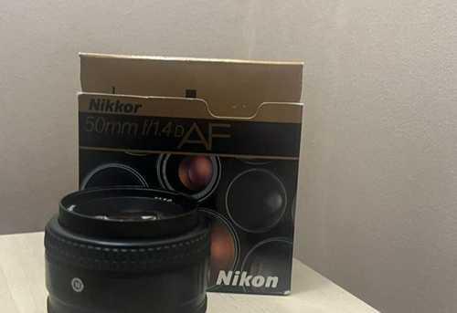 Объектив Nikon 50mm f 1.4d af nikkor