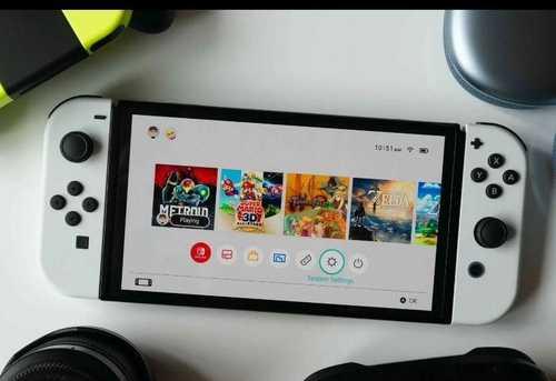 Nintendo switch oled новые прошитые с играми