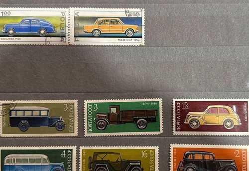 Марки почтовые автомобили СССР, Польша