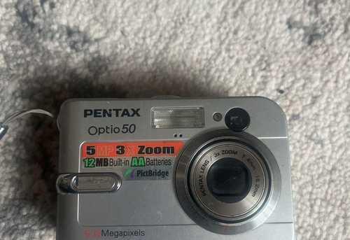 Компактный фотоаппарат pentax optio 50