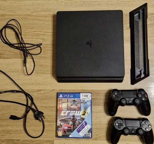 Sony playstation 4 slim 1tb 2 геймпада